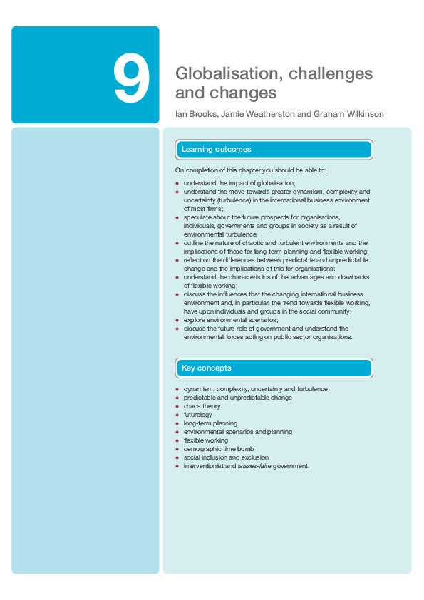 (PDF) Globalisation, challenges and changes