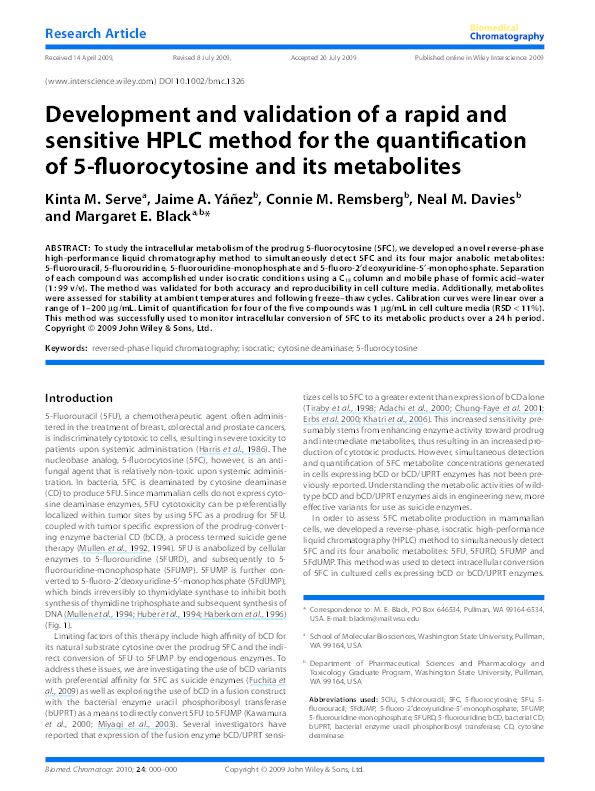 Pdf Development And Validation Of A Rapid And Sensitive Lc‐esi‐msms Method For Ondansetron
