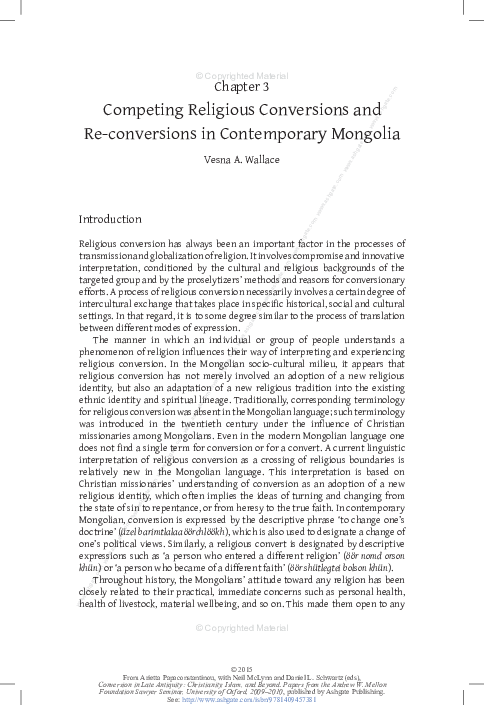 (PDF) Competing Religious Conversions and Re-conversions in ...