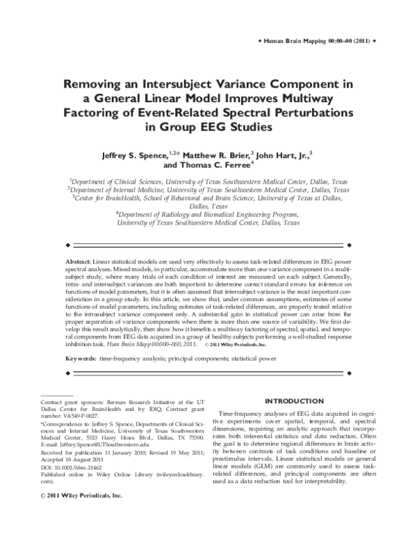 (PDF) Removing an intersubject variance component in a general linear model improves multiway ...