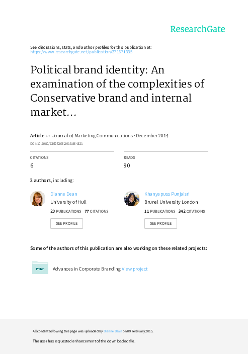 (PDF) Internal branding process on building brand identity at ABD ...