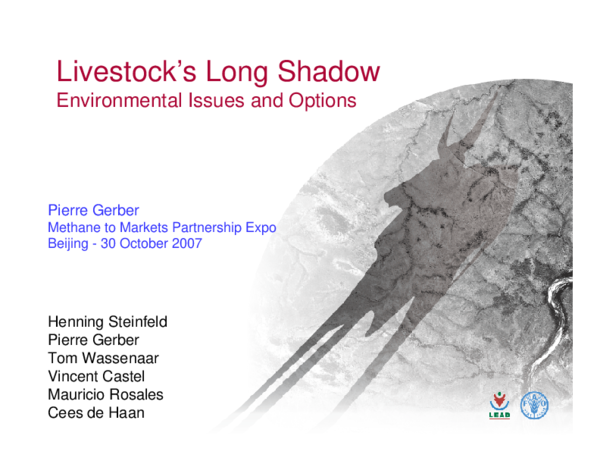 (PDF) Livestock's long shadow: environmental issues and options