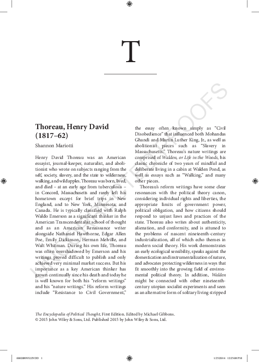 (PDF) Henry David Thoreau