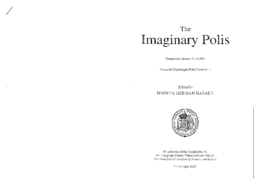 (PDF) The imaginary Spartan politeia (2005)