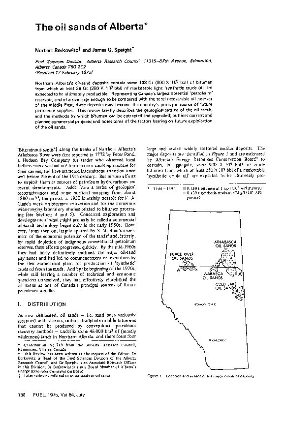 (PDF) The oil sands of Alberta