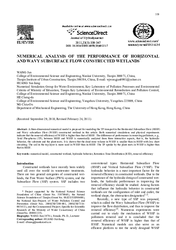 Pdf Numerical Analysis Of The Performance Of Horizontal And Wavy