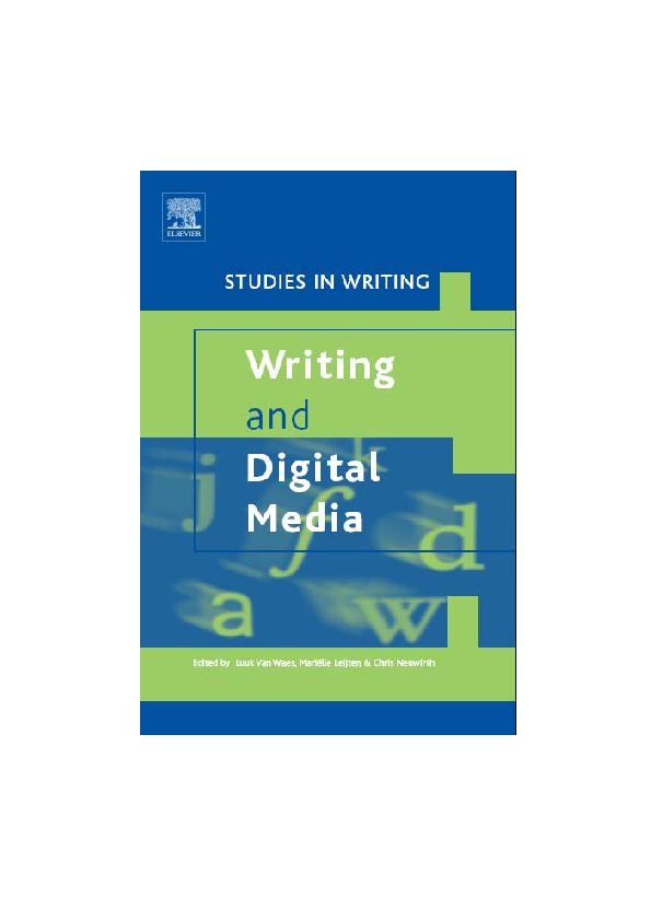 (PDF) Writing and Digital Media