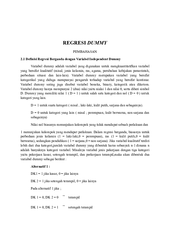 (DOC) REGRESI DUMMY