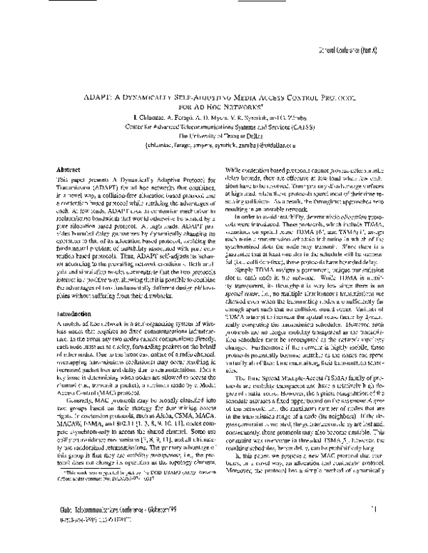 (PDF) ADAPT: a dynamically self-adjusting media access control protocol ...