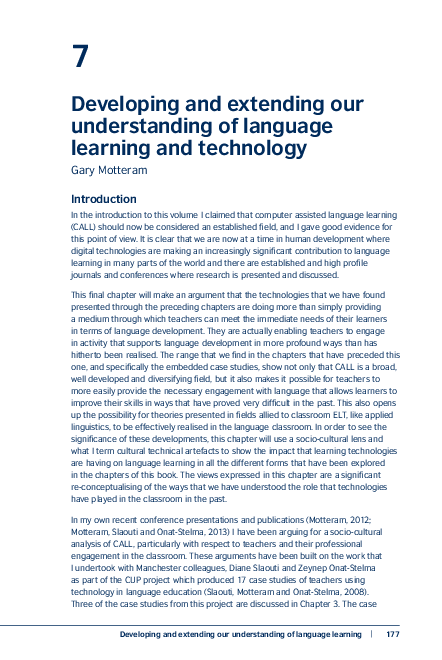(PDF) Developing and extending our understanding of language learning ...