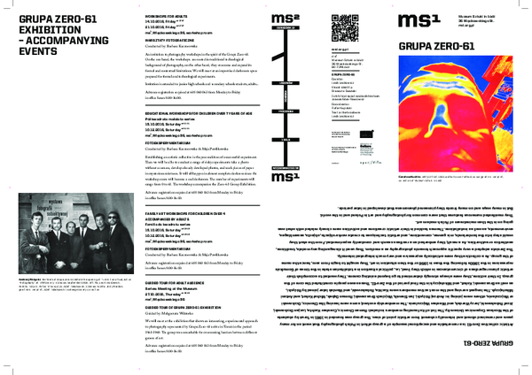(PDF) Grupa Zero-61, exhibition folder, Muzeum Sztuki, Lodz, Poland, 2016/17