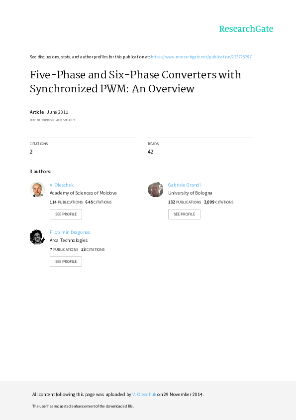 (PDF) Five-phase and six-phase converters with synchronized PWM: An ...