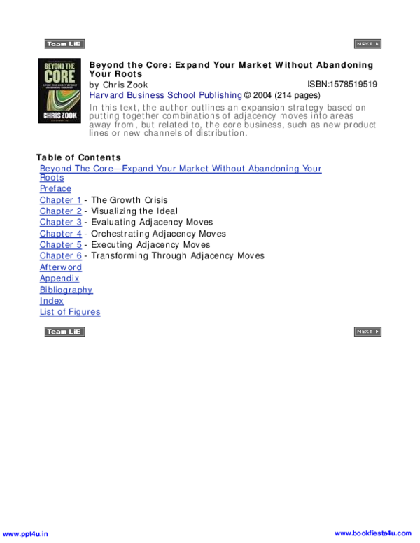 (PDF) Beyond the Core: Expand Your Market Without Abandoning Your Roots