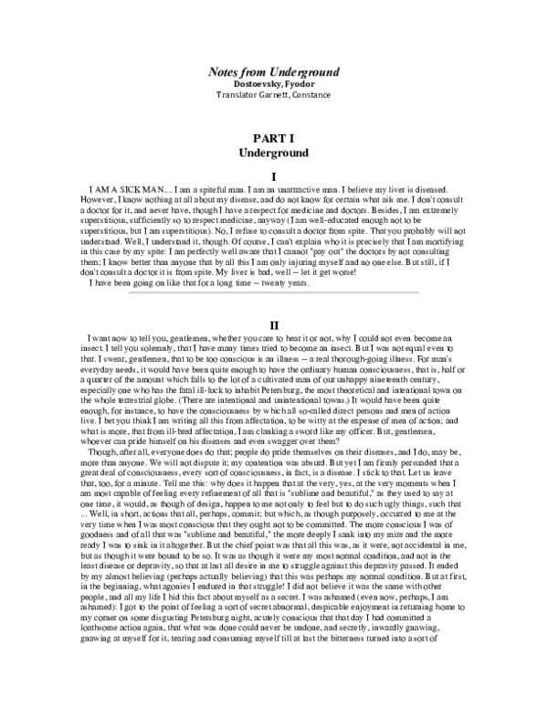 (PDF) Notes from Underground