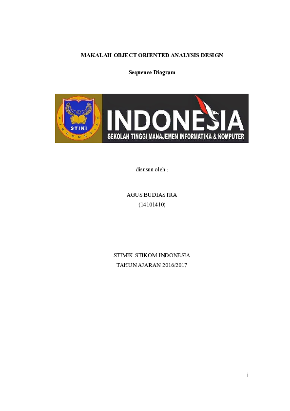 Doc Makalah Object Oriented Analysis Design Sequence Diagram