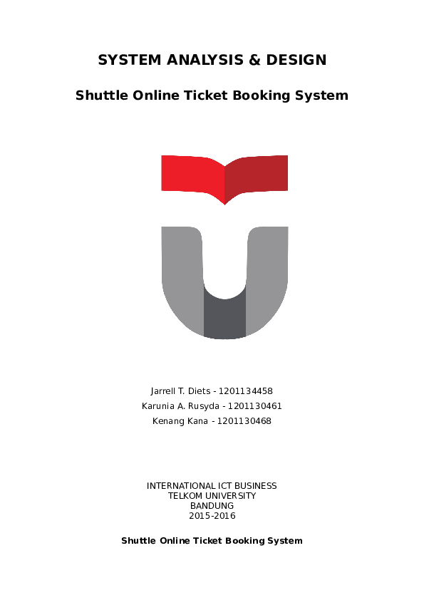 (DOC) System Analysis and Design - Shuttle Online Ticket Booking System