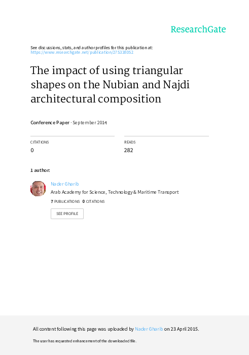 (PDF) The impact of using triangular shapes on the Nubian and Najdi ...