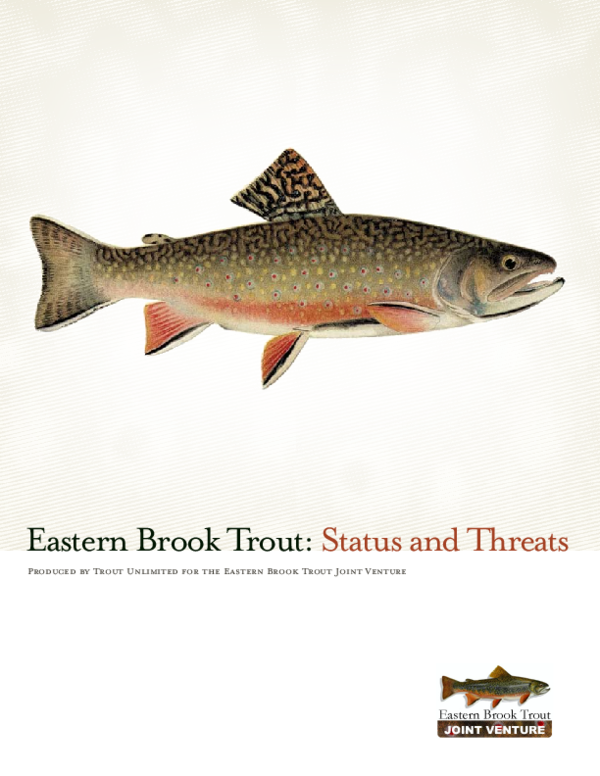 (PDF) Distribution, Status, and Threats to Brook Trout within the ...