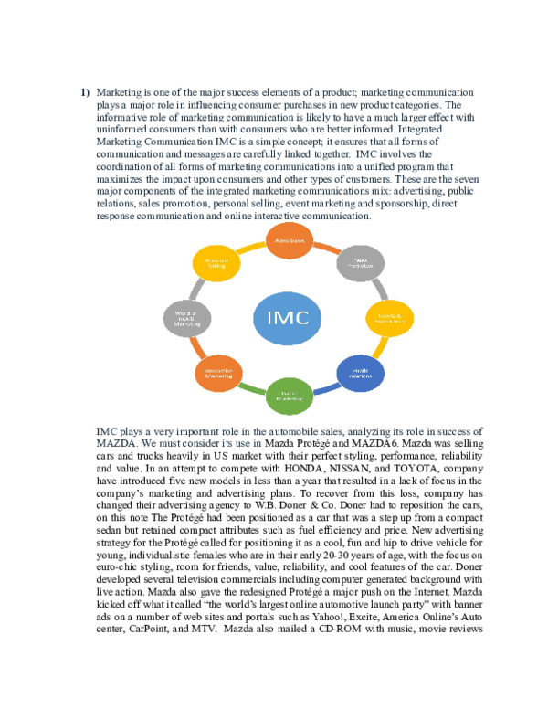 (DOC) Mazda Case Study