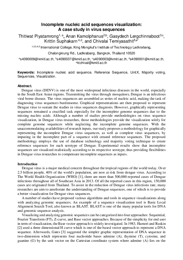 (PDF) Nucleotide sequence analysis tool