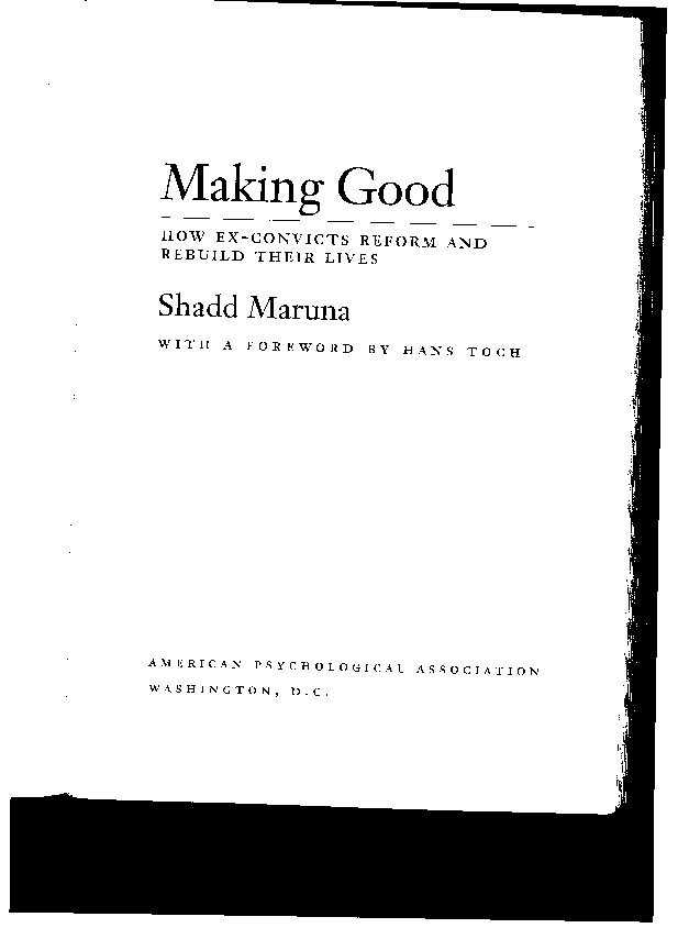 (PDF) Making Good
