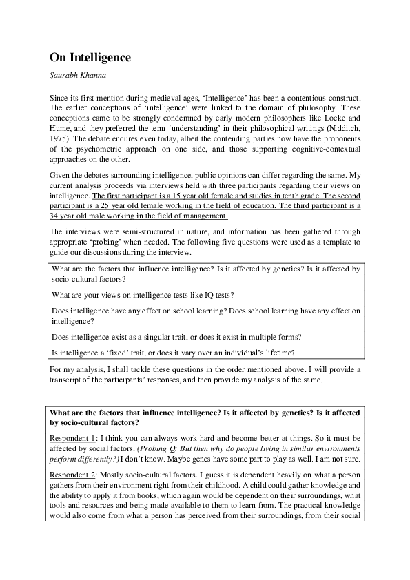 (PDF) On Intelligence