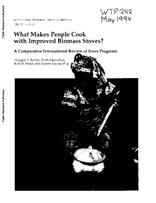 (PDF) What makes people cook with improved biomass stoves? A ...