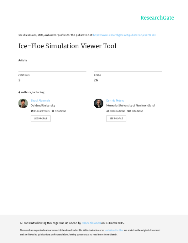 (PDF) Ice-floe simulation viewer tool