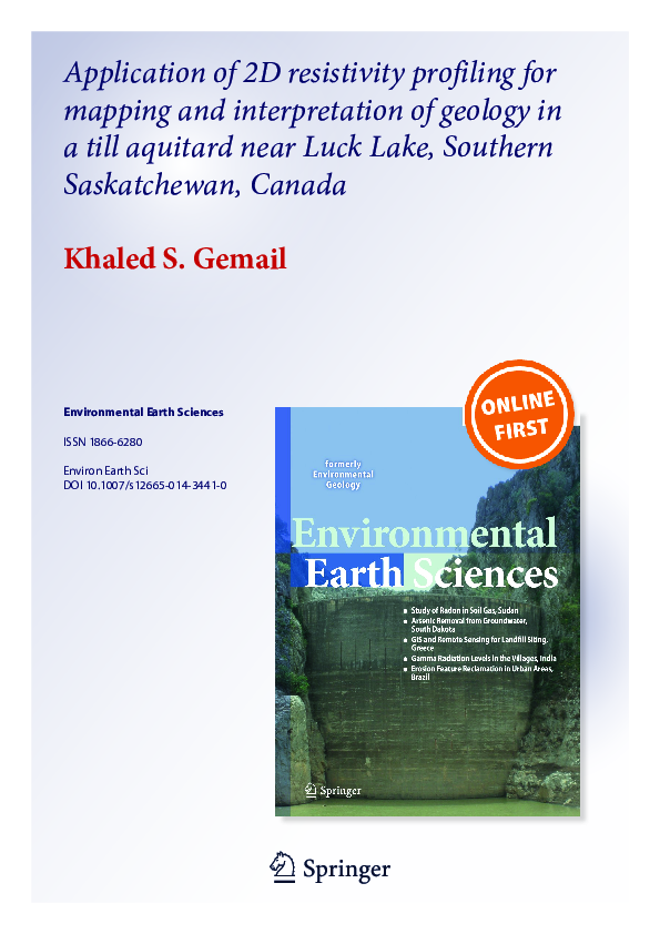 (PDF) Environmental Earth Sciences