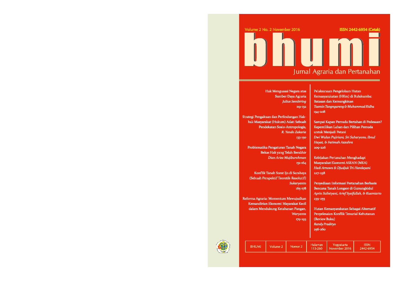 (PDF) Jurnal Bhumi Vol 2 No 2 Nov 2016.pdf