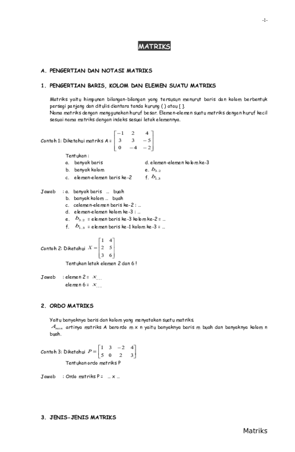 (DOC) Matriks
