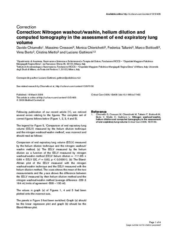 (PDF) Nitrogen washout/washin, helium dilution and computed tomography ...