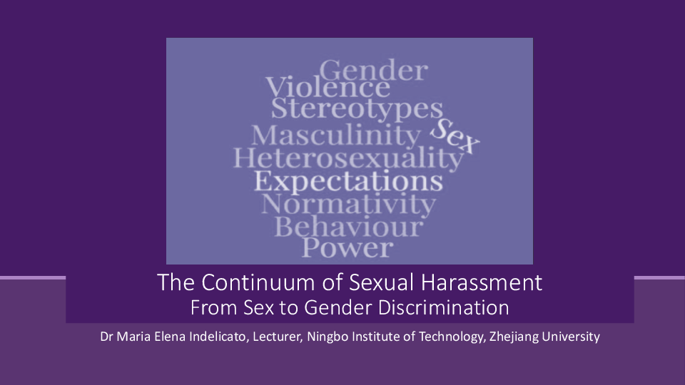 (PDF) The Continuum of Sexual Harassment: from Sex to Gender Discrimination