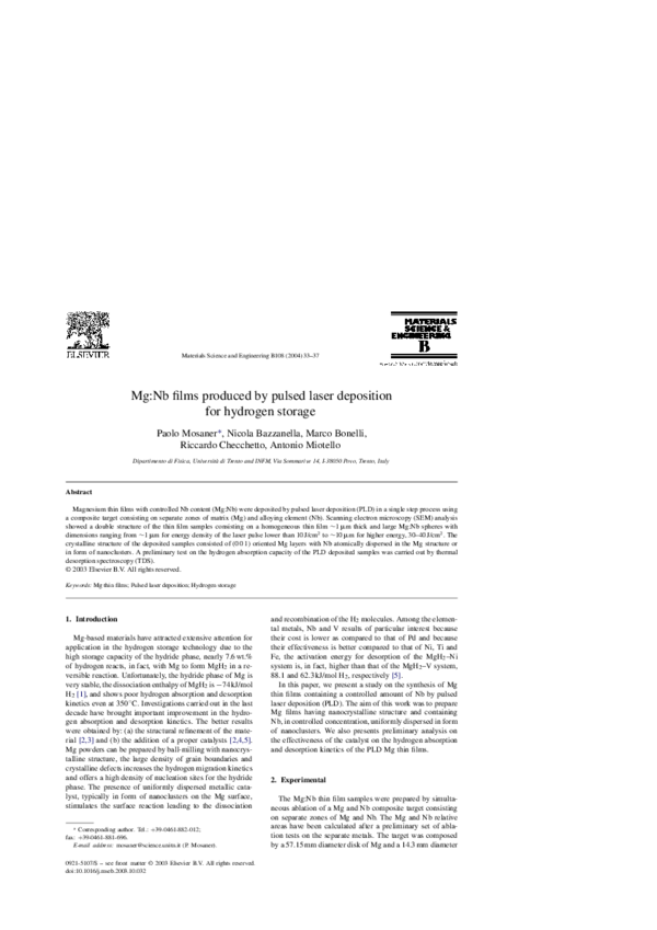 (PDF) Benefits of carbon addition on the hydrogen absorption properties ...