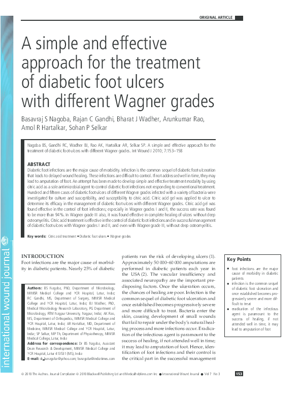 (PDF) A simple and effective approach for the treatment of diabetic ...