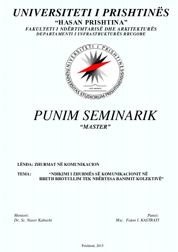 (PDF) Traffic noise/Zhurmat në komunikacion 1 Msc. Faton Kastrati.pdf