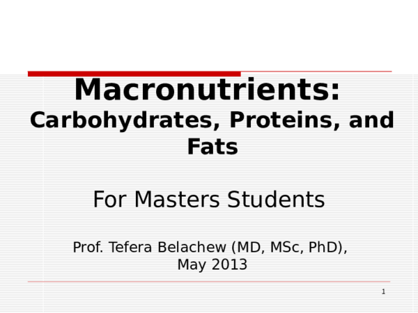 (PPT) Macro-Nutrients