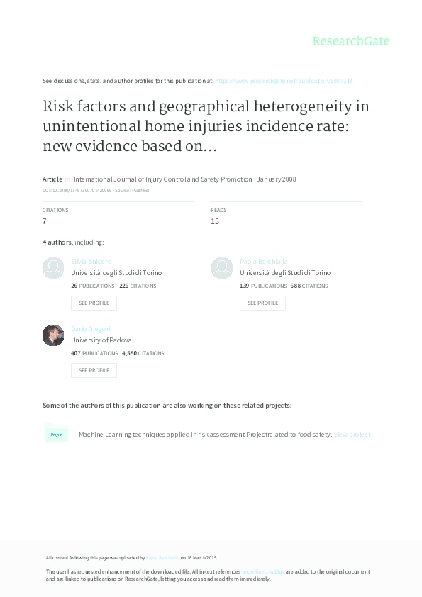 (PDF) Effects of home environmental, behavioural and domestic ...