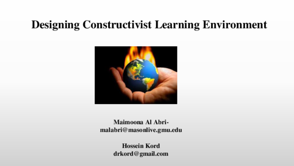 (PDF) Designing Constructivist Learning Environment