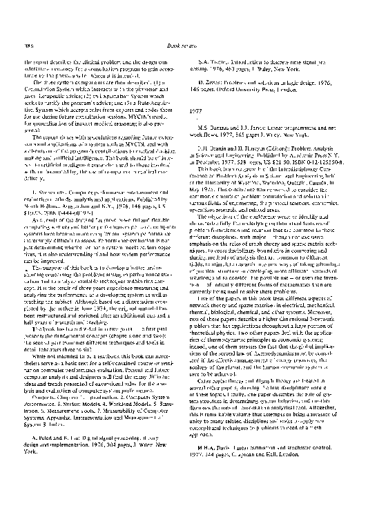 Pdf Linear Programming And Network Flows Ms Bazaraa And Jj Jarvis 1977 565 Pages J