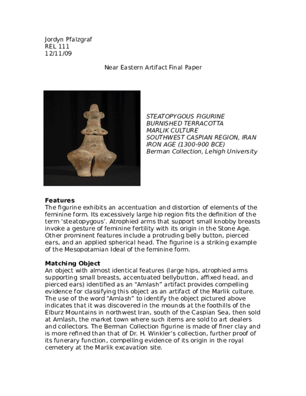 (DOC) Artifact Identification