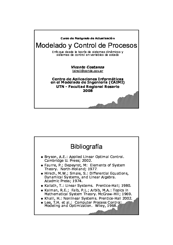 (PDF) Modelado y Control de Procesos Modelado y Control de Procesos