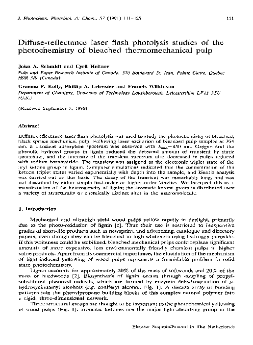 (PDF) Diffuse-reflectance laser flash photolysis studies of the ...