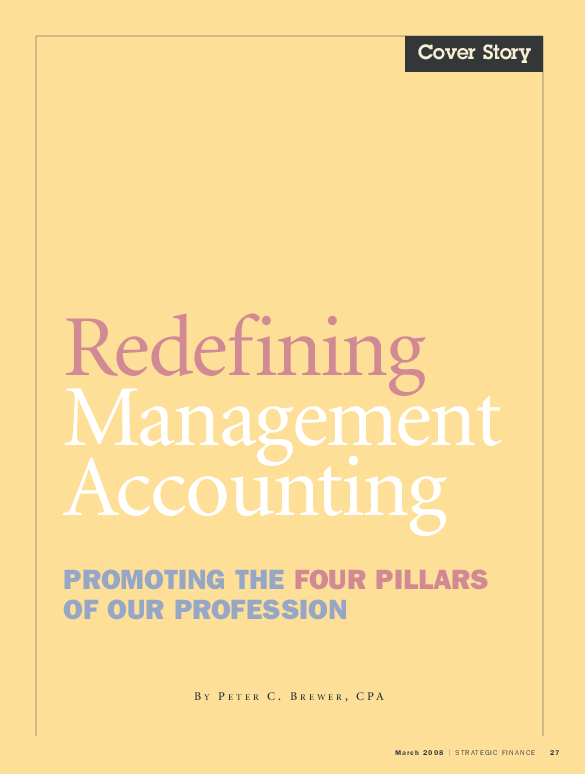 (PDF) Redefining Management Accounting PROMOTING THE FOUR PILLARS OF ...