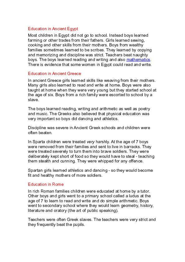 (DOC) Education in Ancient Egypt