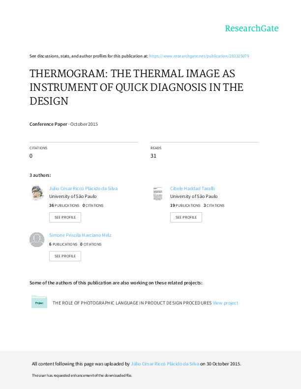 (PDF) Termograma: A Imagem Térmica Como Instrumento De Diagnóstico ...