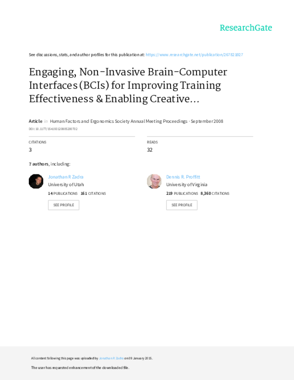 (PDF) Engaging, Non-Invasive Brain-Computer Interfaces (BCIs) for ...