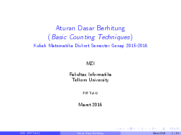(PDF) Aturan Dasar Berhitung (Basic Counting Techniques