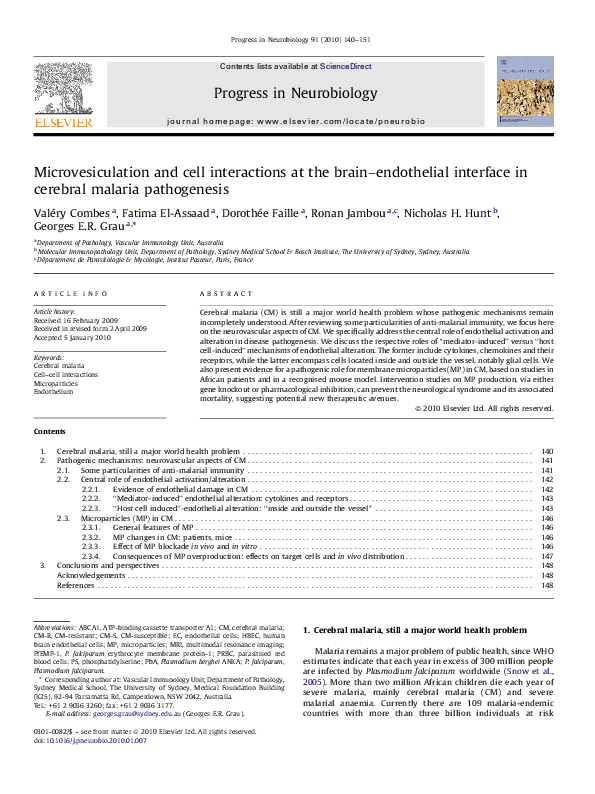 (PDF) Microvesiculation and cell interactions at the brain–endothelial ...