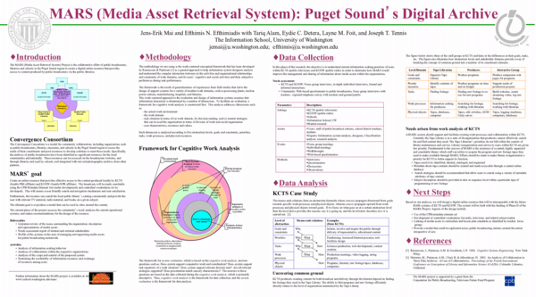 (PDF) MARS (Media Asset Retrieval System): Puget Sounds Digital Archive